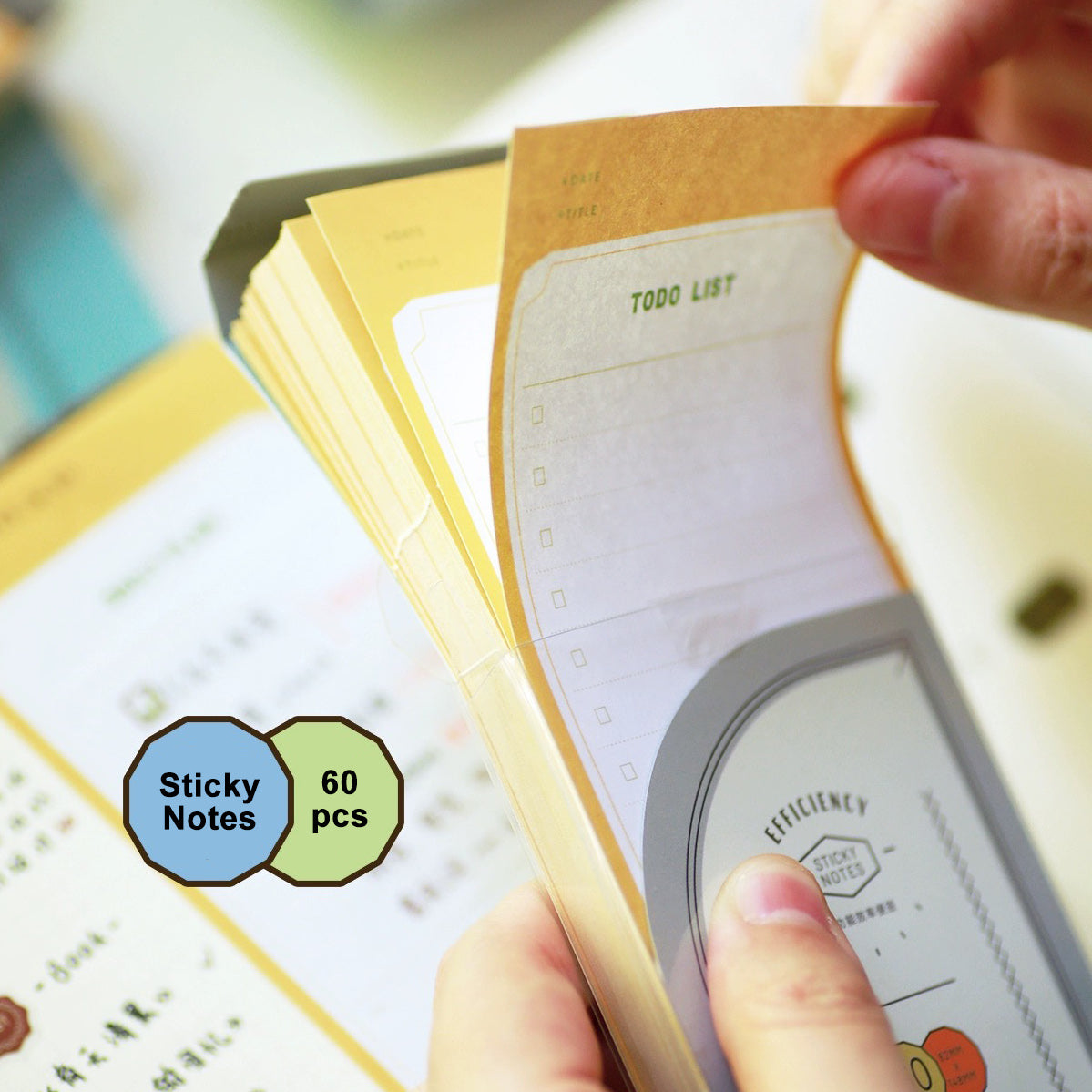 Sticky Notes 60 Sheets | Benz Store - Hedgehog Journals