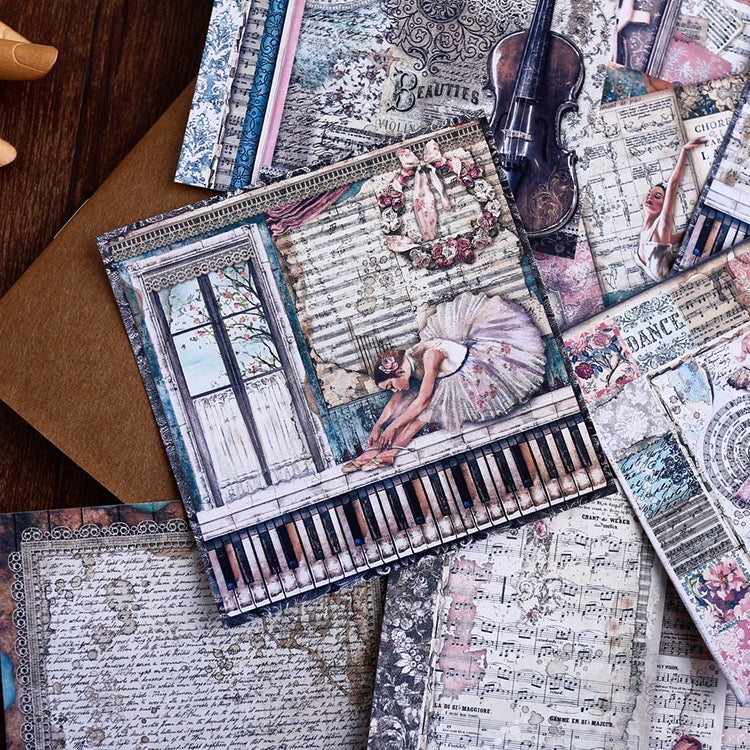 Self Adhesive Scrapbook Paper - Ballet Dancer - NZ AU & US Shipping ...